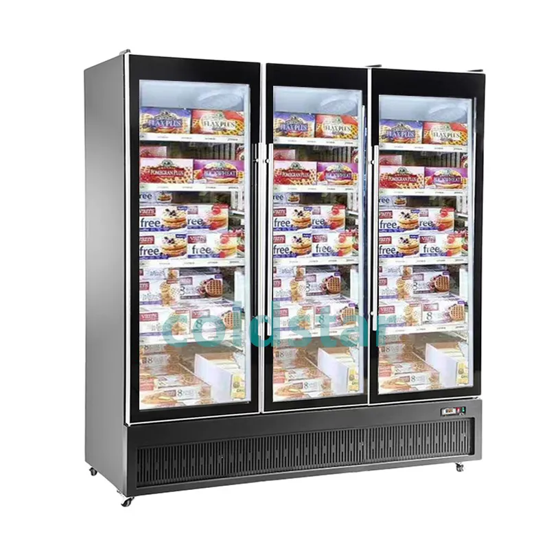 Triple Door Display Freezer | Commercial Showcase Freezer